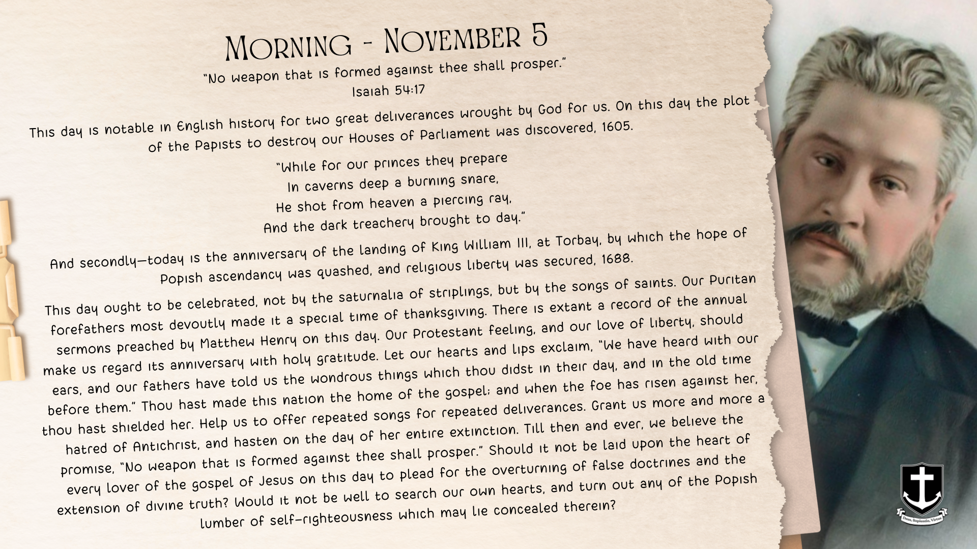 Remember, Remember the 5th of November – Nathan A. Hughes